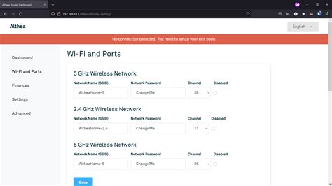setting up a relay router althea documentation
