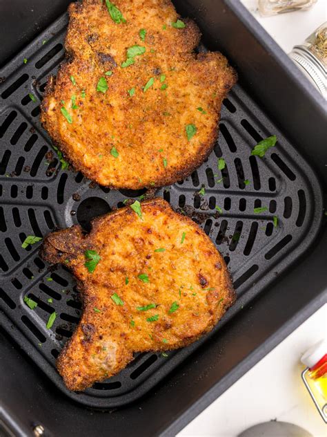 Air Fryer Shake And Bake Pork Chops My Air Fryer Kitchen