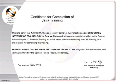 Naitik Raj On Linkedin Training Javaprogramming Technology Connections Java Iitbombay