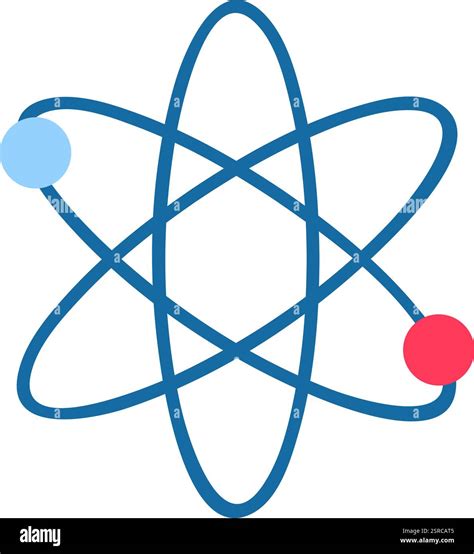 Stylized Atom Representation Showing Electrons Orbiting Nucleus Providing Visual Depiction Of