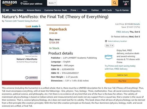 The Final Toe Theory Of Everything