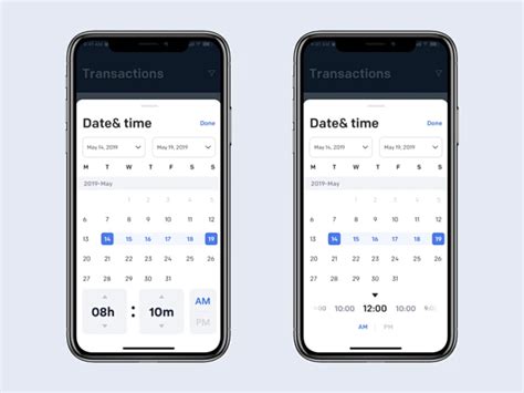 日期和时间选择器选择器干净的移动ios Ux Ui应用程序johnyvino Timelapse永恒的时间线计时器时间datetypography日期选择器datepicker日期日期 花瓣网
