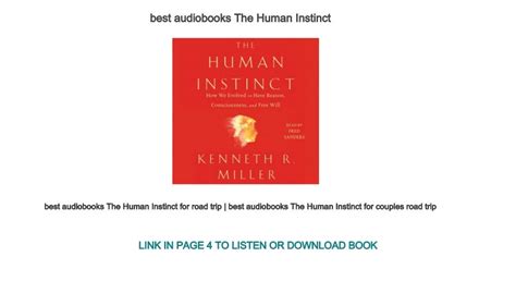 Best Audiobooks The Human Instinct