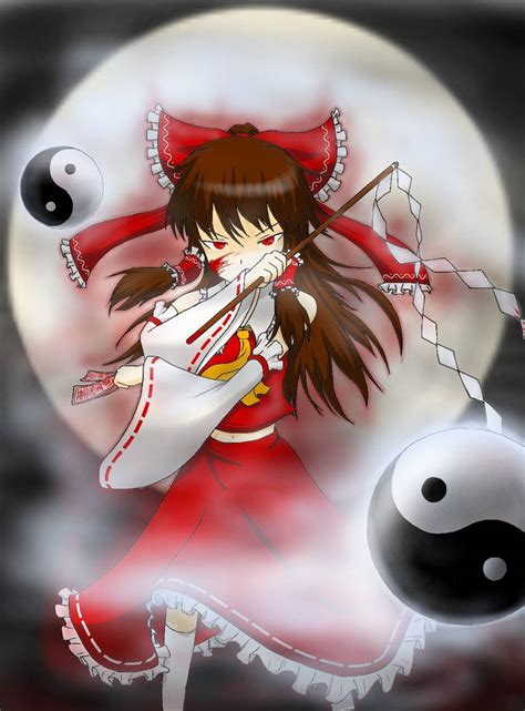Oni Miko Reimu By Hinamidolphin23 On Deviantart