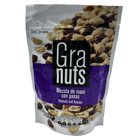 Maní Con Pasas Granuts Doypack 200 Gr Super La Casita