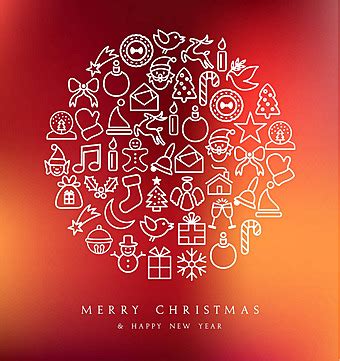 Merry Christmas Circle Vector Art PNG Images Free Download On Pngtree