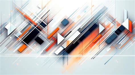 Premium Ai Image Abstract Tech Lines Background Futuristic Abstract Shapes Technology