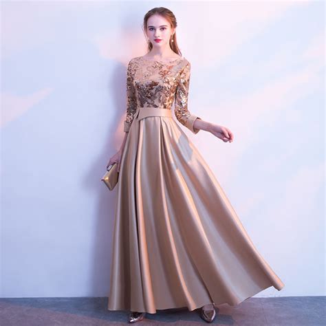 Eaglely Formal Events Black Long Sleeve Evening Dress Women Elegant