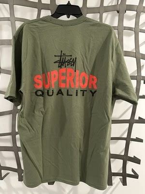 Stussy Superior Quality Program Tee Tshirt New With Tags Mens L Green