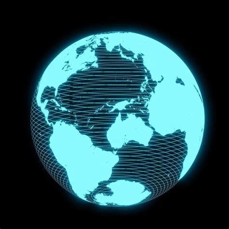 Premium Photo Hologram Digital Tech Light Global Or Planet Earth