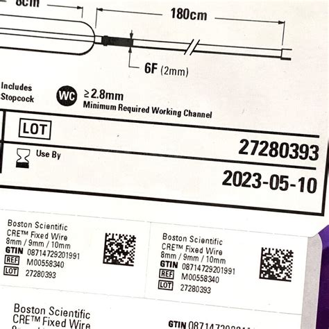 New Boston Scientific Ref M00558340 Cre Fixed Wire Esophageal