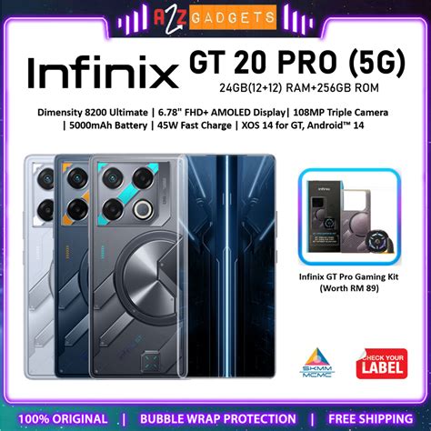 Ready Stock Infinix Gt Pro G Gb Rom Gb Ram Up To Gb Year Infinix