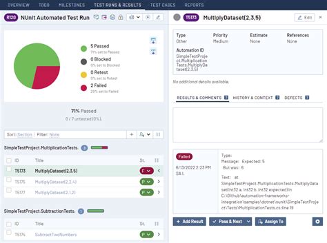 Integrating With Nunit Testrail Support Center