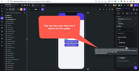 create document action is missing option add to set in list type