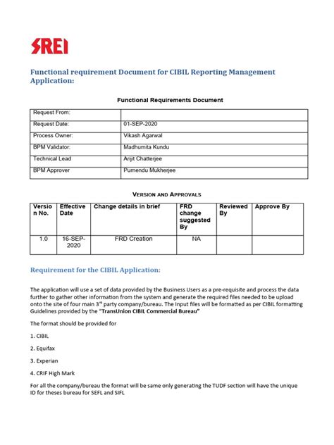 Frd Cibil Report Application Pdf Computer File Credit