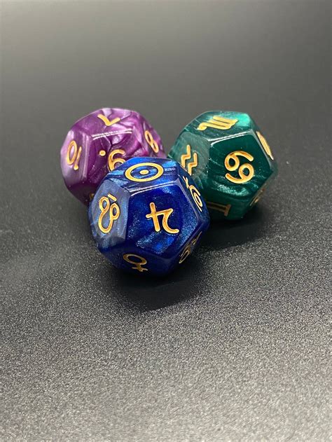Astro Divination Dice Set Etsy