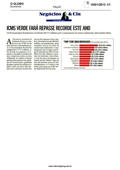 Icms Verde FarÁ Repasse Aos MunicÍpios Do Rj