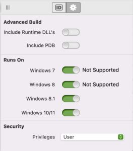 Build Settings New Macos Minimum Version And Windows Supported