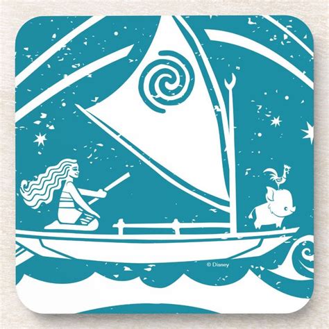 Moana Star Reader Coaster Zazzle Cool Stencils Moana Blue Backdrops