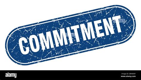 Commitment Stamp Square Grunge Stock Vector Images Alamy