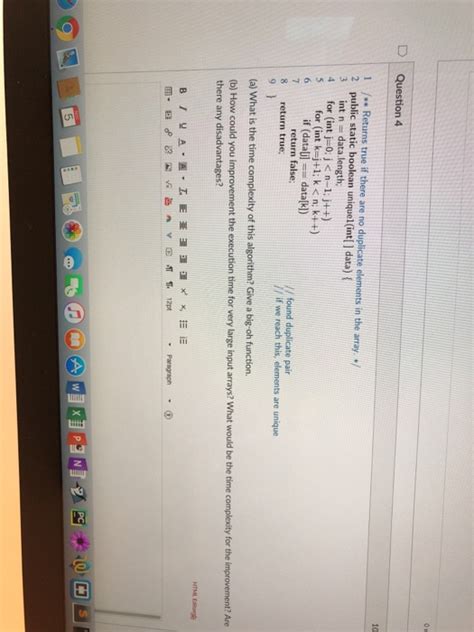 Solved Question Returns True If There Are No Chegg
