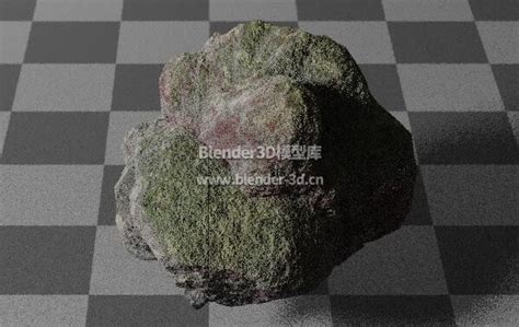 程序性石块岩石石头贴图 Blender材质球纹理贴图模型下载 Blender3d模型库