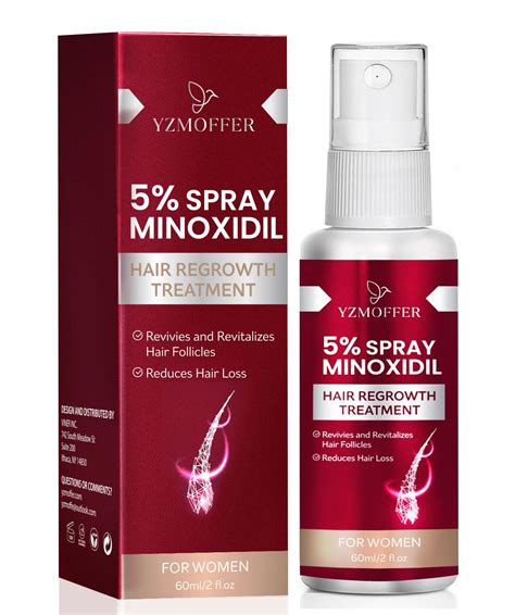 5 Minoxidil Hair Growth Spray For Women Hair Regrowth