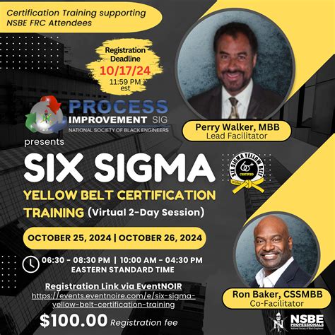 SIX SIGMA YELLOW BELT CERTIFICATION TRAINING Eventnoire EventNoire