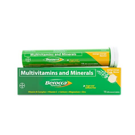 Mypharma Berocca Mixed Berries Energy Vitamins Effervescent 15