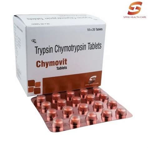 Trypsin Chymotrypsin Tablet 100000 Au For Clinical Packaging Type