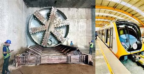 Agra Metro Construction Of Upline Tunnel From Rbs Ramp To Raja Ki