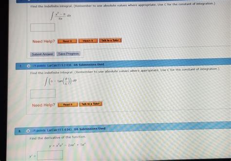 solved find the indefinite integral remember to use