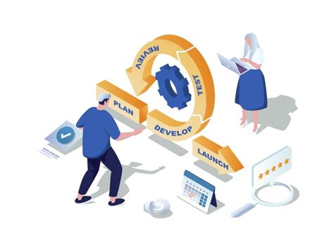 Agile Lifecycle Development Royalty Free Vector Image