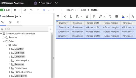 dynamic search and select filter in report list output cognos partners