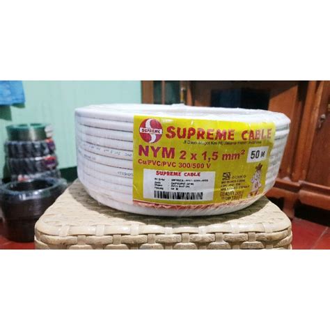 Jual Kabel Listrik Kabel NYM 2x1 5 2x1 5 Supreme PER METER METERAN SNI