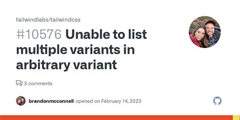 Unable To List Multiple Variants In Arbitrary Variant · Issue 10576