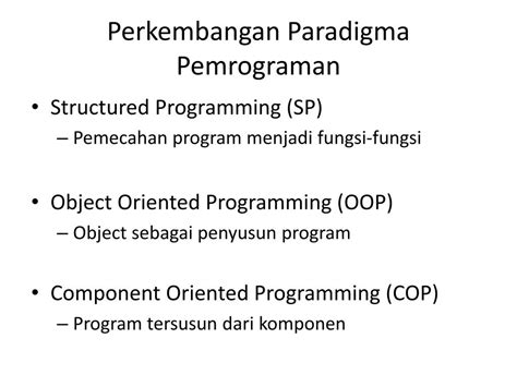 Ppt Pemrograman Berbasis Komponen Powerpoint Presentation Free