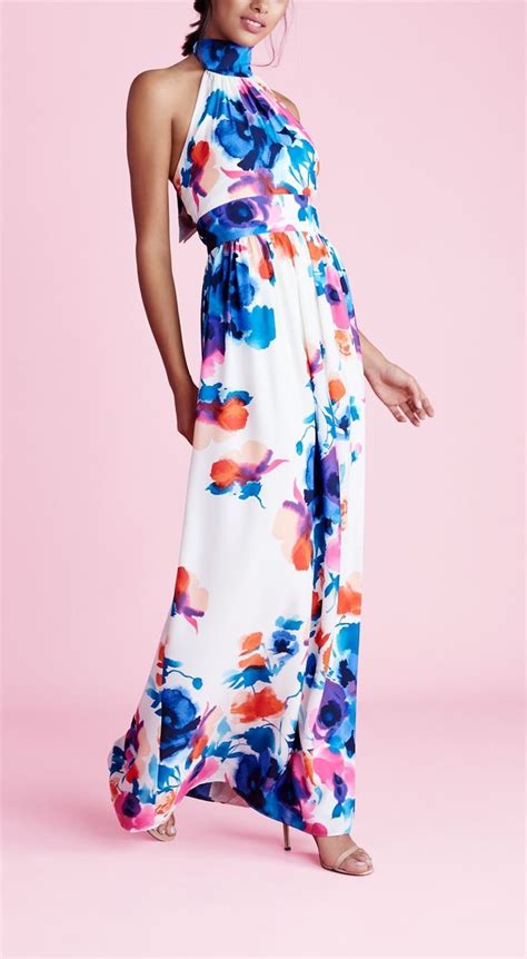 Eliza J Floral Print Halter Maxi Dress Nordstrom Maxi Dress Pretty