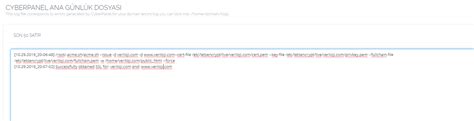 Cyberpanel Ve Litespeed Log Işlemleri Pendc Blog Sayfası