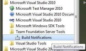 TFS Build Notifications Tool Adamprescott Net