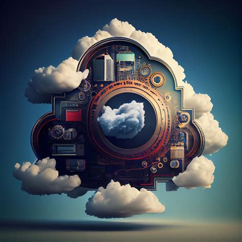 Premium Photo Cloud Computing Digital Information