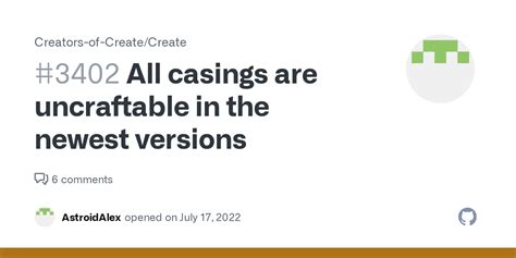 All Casings Are Uncraftable In The Newest Versions Issue Creators Of Create Create