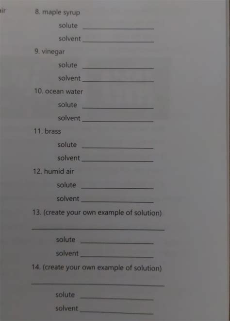 8 Maple Syrup Solute Solvent 9 Studyx