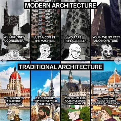 Great Meme About Architecture And What It Conveys Patriactionary