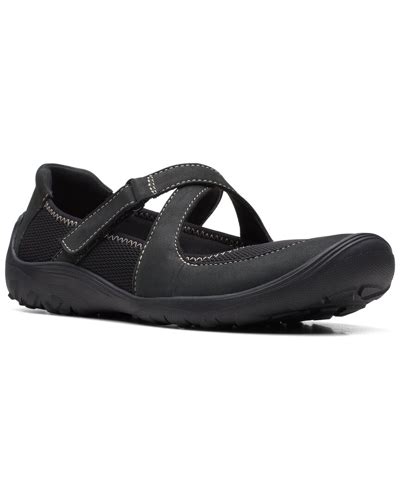 Clarks Fiana Aubrie Flat In Black Combi Modesens