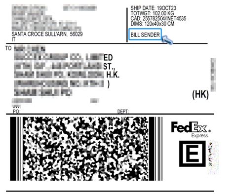 Fedex 电子运单里bill Sender 是到付还是预付？ 广东拓邦物流
