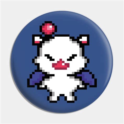 Moogle Pixel Art Moogle Pin Teepublic