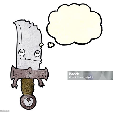 칼 말풍선이 있는 문자 만화 캐릭터 귀여운에 대한 스톡 벡터 아트 및 기타 이미지 귀여운 기이함 낙서 드로잉 Istock