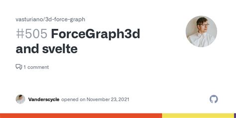 forcegraph3d and svelte · issue 505 · vasturiano 3d force graph · github