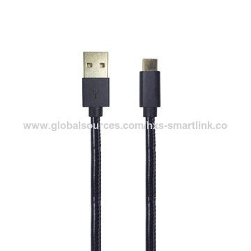 China Ft Leather Braided Type C Usb Cable With Ce Rohs Certified On Global Sources